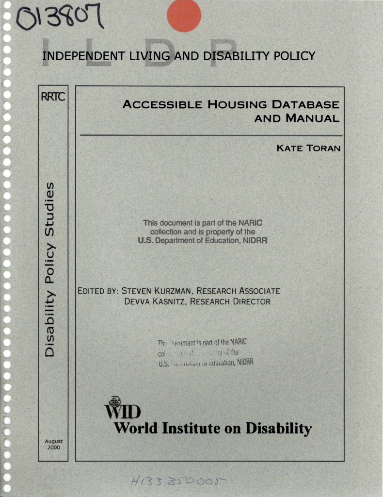 Accessible Housing Database and Manual – ruraloutreach