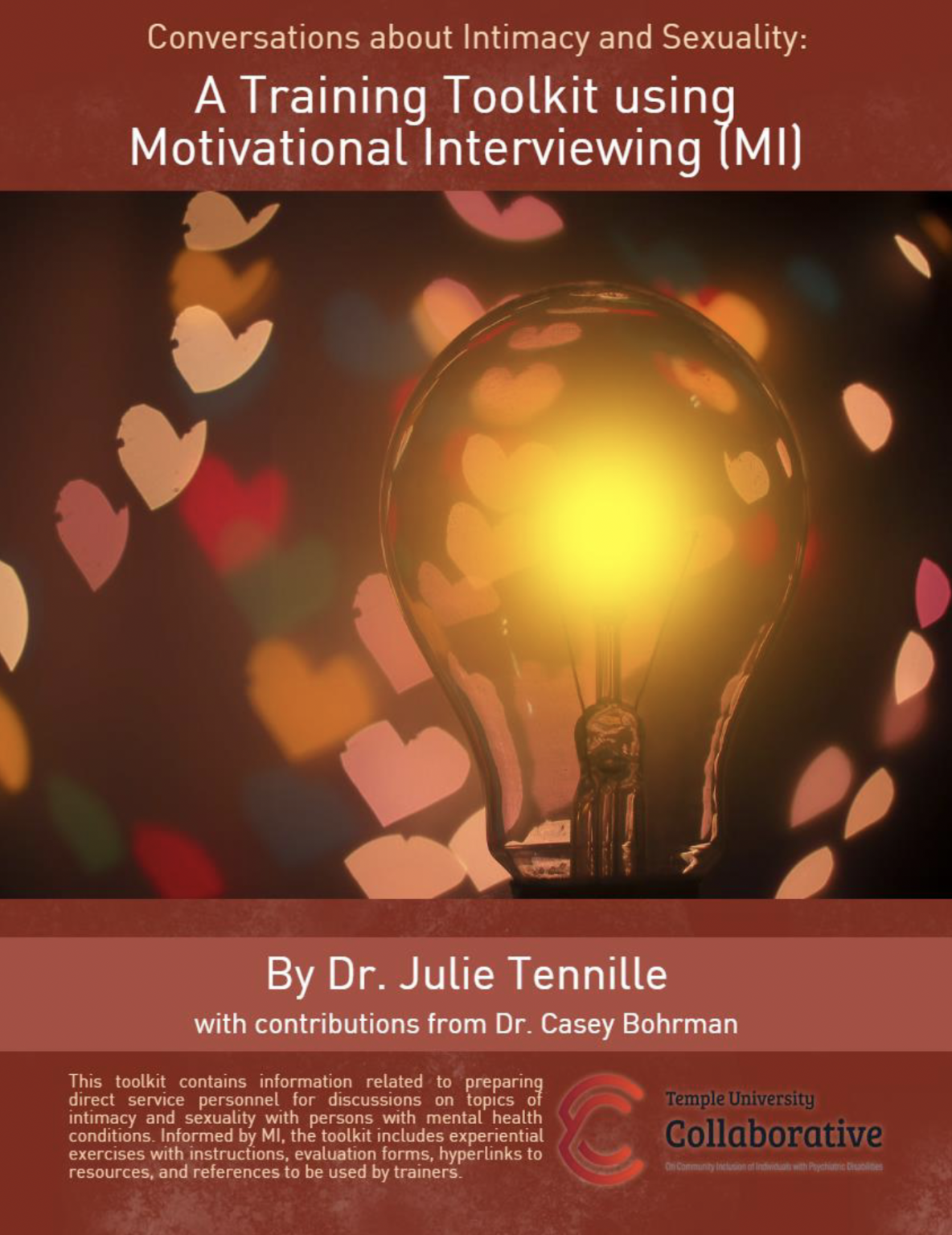 Conversations about Intimacy and Sexuality: A Training Toolkit Using Motivational Interviewing ...