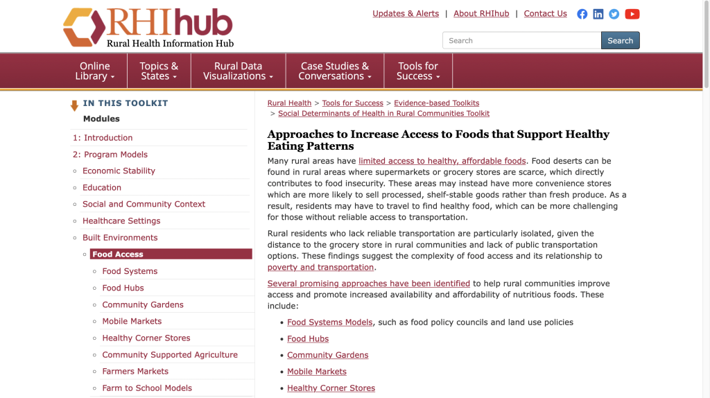 Rural Food Access Toolkit – ruraloutreach